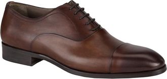 Magnanni Businesss-Schuhe in Oxford-Form aus Glattleder in