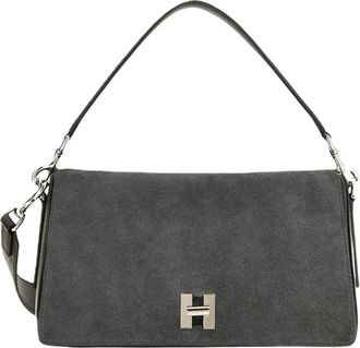 Hogan H01Y Umh&auml;ngetasche mit &Uuml;berschlag - - Bags - Damen - Grau - ONE SIZE