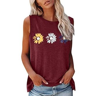 Generic Debardeur Femme Oversize Debardeurs Running Maille Cachemire &Eacute;chancr&eacute; Rond Brillant Bandeau Transparent Responsable Leger Pois Bouffant Feminin Floral