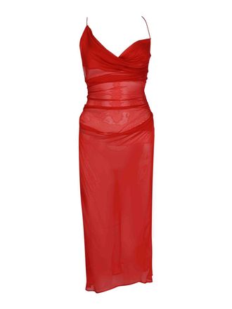 Patrizia Pepe Robe De Soir&eacute;e - Rouge