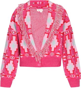 Izia Strickjacke Frauen fuchsia mehrfarbig