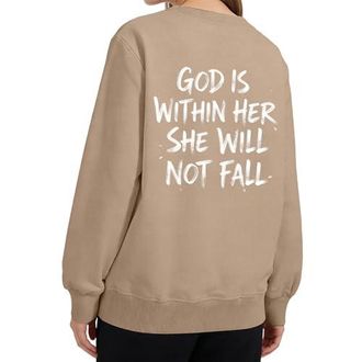 Generic Sweat-shirt graphique pour femme - Tendance - Pull tendance &agrave; manches longues - Doux et d&eacute;contract&eacute; - Motif ample - Surdimensionn&eacute; - Pour le sport, Ka