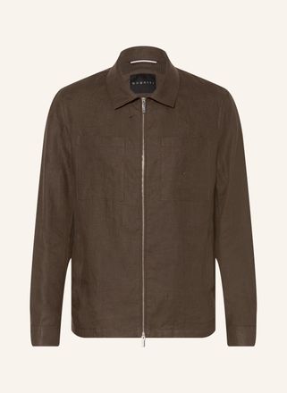 Bugatti Leinen-Blouson braun