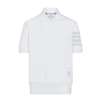 Thom Browne Baumwoll-Polo - - Tops - Herren - Wei&szlig; - L