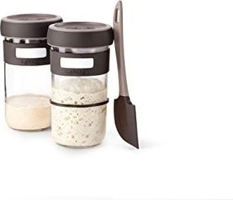 Lékué Panaire Sauerteig-Set, Silikon Glas