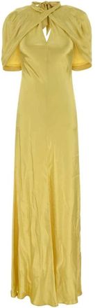Alberta Ferretti Femme, Robes, Jaune, Taille: 36 FR Gowns