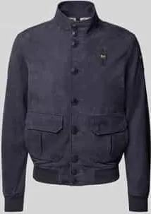 Blauer Blouson mit Stehkragen Modell ATHOL
