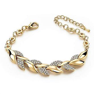 Generic Style boh&egrave;me Femmes Filles Bracelet en Or Feuilles cha&icirc;ne Bracelet Bijoux de Mariage de luxeDurabilit&eacute;