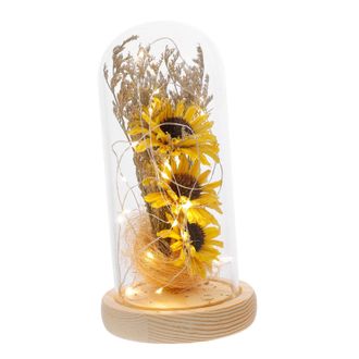 Artibetter 1stk Sonnenblumen-led-licht Sonnenblumenlichterketten Led-sonnenblumenlampe Geburtstagsgeschenk Für Frauen Batteriebetriebenes Nachtlicht Charmant Mut