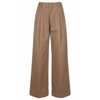 Semicouture Pantalon large - Femme - Pantalons - Brun - Taille: 40 FR