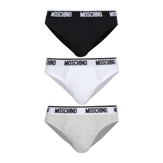 Moschino Dreierpack Logo-Slips - - Underwear - Herren - Mehrfarbig - 2XL