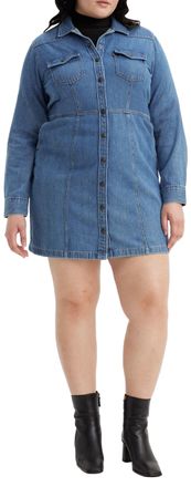 Levi's Damen PL Flynn Western Dress L&auml;ssiges Kleid, Ringing Bells 2, 4XL