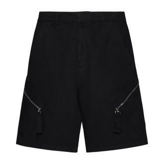 Jacquemus Schwarze Canvas-Shorts mit Taschen - - Shorts - Herren - Schwarzk - S