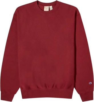 Champion Homme, Sweatshirts et sweats &agrave; capuche, Rouge, Taille: S SweaT-shirt &agrave; col rond Reverse Weave
