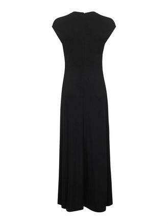 Toteme Womens Long Jersey Dress Black Viscose