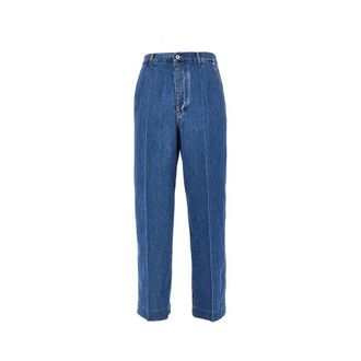 Bottega Veneta Atlantic Blue wash wide leg jeans Man 46