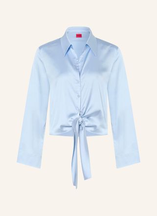 HUGO BOSS Hugo Satinbluse Errika blau