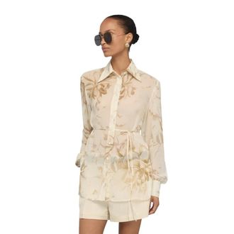 Semicouture Damen, Blusen & Hemden, Beige, XLGr&ouml;&szlig;e