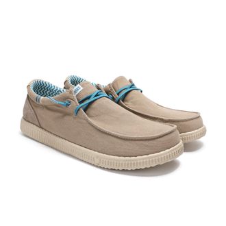 Walk In Pitas | WP150 LEDRO | Herren Mokassins | Flache Slipper f&uuml;r M&auml;nner | Slip on Loafer | Sneakers | Schlupfschuhe | Freizeitschuhe | Walkinpitas Schuhe | Taupe