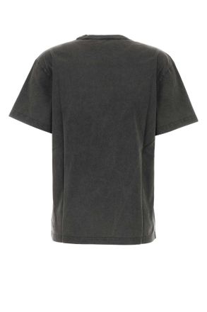 Alexander Wang Womens Dark Grey Cotton T-Shirt Washedcedar Exterior Exterior: T-shirts And Polos