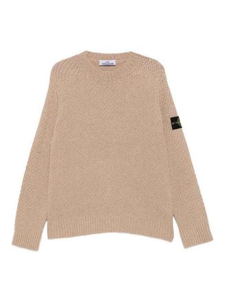 Stone Island Pull Col Rond - Taupe