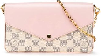 Louis Vuitton Hobo Bags - Damier Azur Calfskin Pochette Felicie - Gr. unisize - in Grau - f&uuml;r Damen