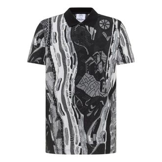 Carlo Colucci Homme, Tops, Noir, Taille: S Polo Chemises