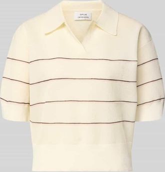 OPUS Strickshirt aus Viskose-Mix mit Polokragen Modell Pringi