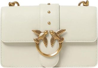 Pinko Pinko, Femme, Sacs, Blanc, Taille: ONE Size Love Birds Shoulder Bag