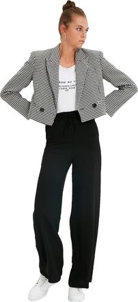 Trendyol Trendyol, schwarze geräumige Hose, schwarz, 42