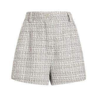 Dolce & Gabbana Hellgraue G&uuml;rtelhose - - Shorts - Damen - Grau - XS