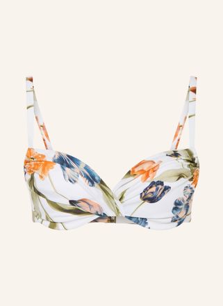 Maryan Mehlhorn Maryan Mehlhorn B&uuml;gel-Bikini-Top Tulipe In Wickeloptik weiss
