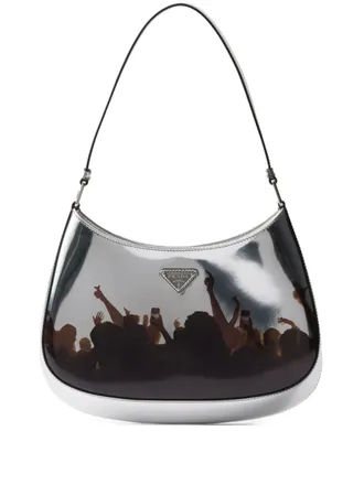 Prada sac porté épaule Cleo - Gris