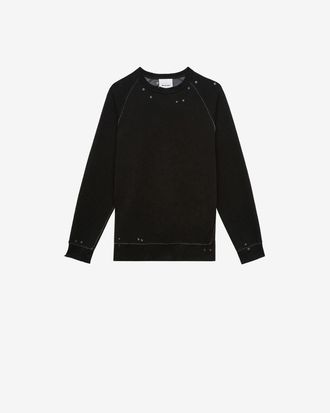Isabel Marant Sweatshirt Mitchell - Homme - Noir D&eacute;lav&eacute; - Taillem - Isabel Marant