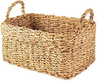 Compactor Nator Seagrass Storage Basket, Size Medium, 29 x 20 x 15cm, Brown, RAN10554