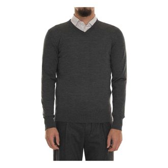 Hindustrie V-Ausschnitt Pullover - - Knitwear - Herren - Schwarzk - 2XL