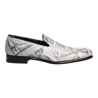 Dolce & Gabbana Baroque Samt Slipper - - Shoes - Herren - Mehrfarbig - 44 EU