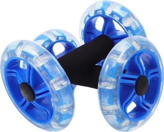 IFUNDOM Doppelrad Fitness Wheel Bauchtrainer mit Rutschfesten Griffen Stabil für Männer und Frauen Leichtes Trainingsgerät zum Muskelaufbau und Kalorienverbre