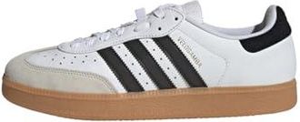 adidas Unisex Chaussure Cuir Velosamba, Cloud White/Core Black/Gold Metallic, 47 1/3