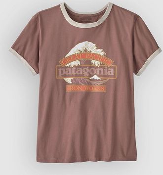 Patagonia Great Waves Ringer T-Shirt moonrise taupe