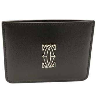 Cartier Pre-owned Leder Portemonnaies - - Pre-owned - Herren - Schwarzk - ONE SIZE