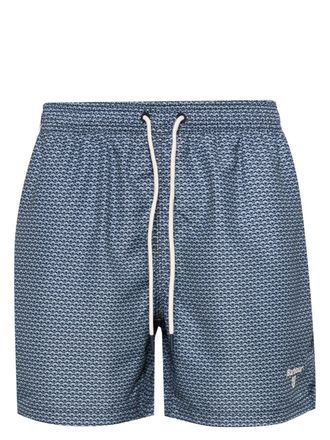 Barbour Halbhohe Shell Badeshorts - Blau