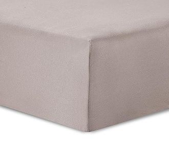 Vision Streetwear Drap Housse Jersey - 140 x 190/200 cm - Coloris: Beige - 100% Coton Jersey - Elastique Tout Autour - Bonnet de 30cm