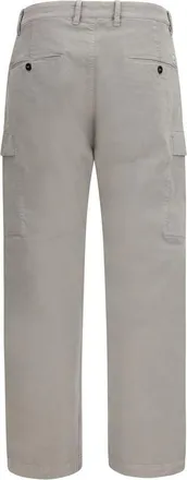 C.P. Company Cotton Satin Stretch Cargo Pants - Gray