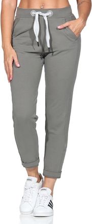 Elbsand Brinja Damen 7/8 Hose, Sweathose, gerade Schnittform