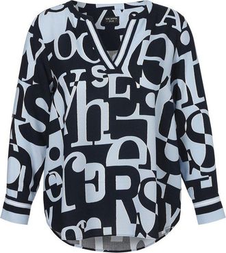 Via Appia Due Langarmbluse in Große Größen