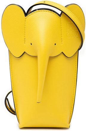 Loewe Hobo Bags - Leather Elephant Pocket Crossbody - Gr. unisize - in Gelb - f&uuml;r Damen