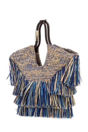 Zimmermann Fringe Shoulder Bag - Blue