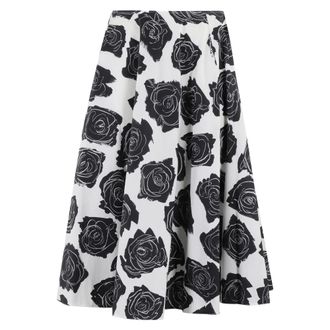 Marni Femme, Jupes, Noir, Taille: 38 FR Jupe Midi Florale