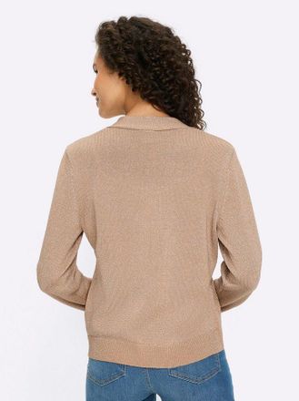 Heine Strickjacke Cardigan Langarm Feinstrick, Rippoptik